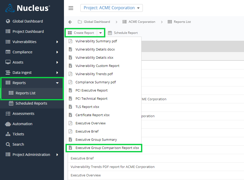 Nucleus Blog | Asset Group Comparison Report